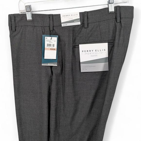 Perry Ellis | Pants | Perry Ellis Portfolio Mens Modernfit Birdseye ...